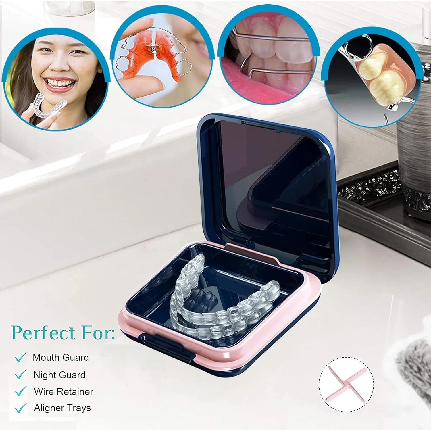 Braces-Orthodontic-Case-Dental-Retainer-Box-Case-With-mirrors-Magnetic ...