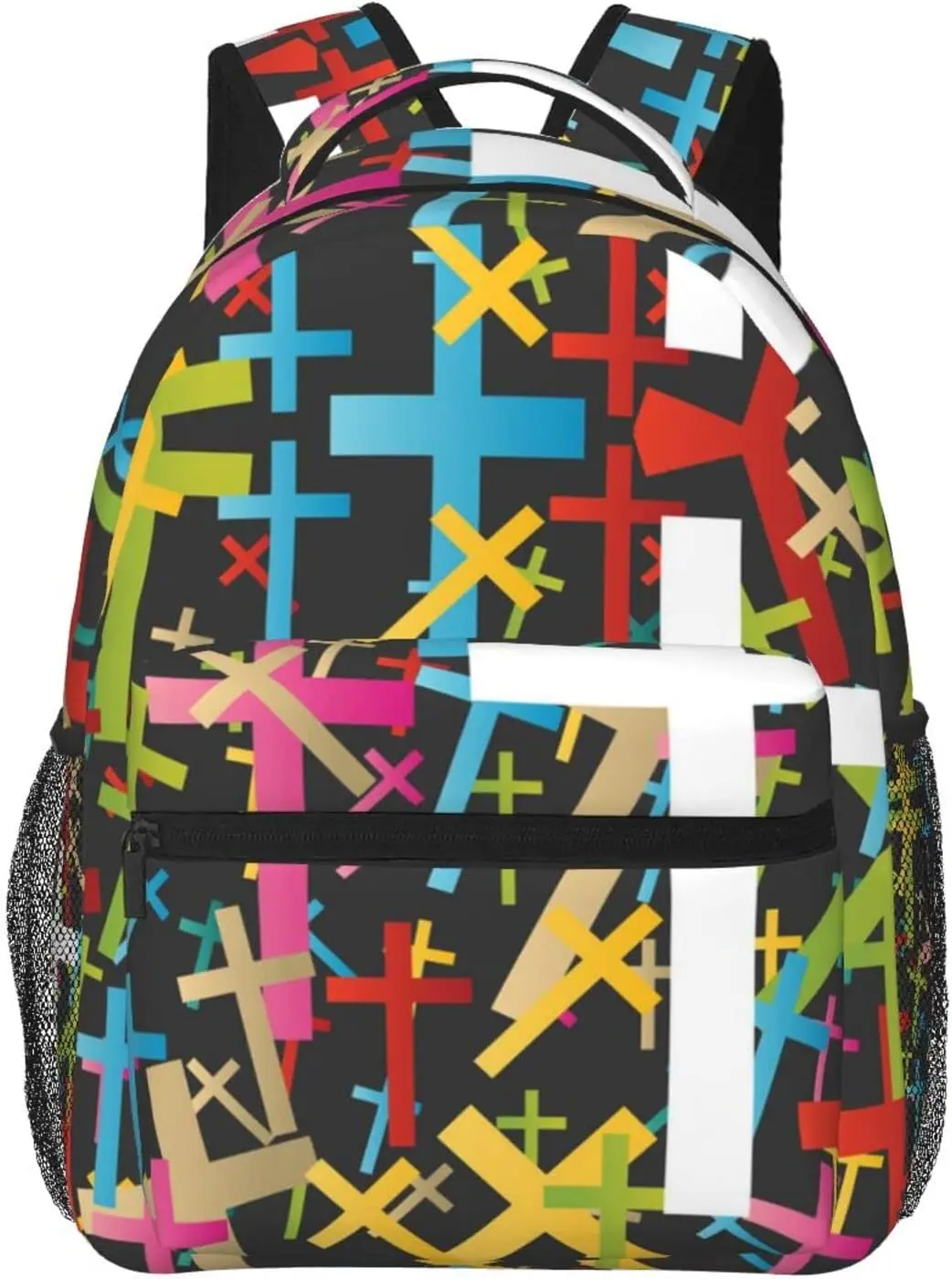 Fashion-Jesus-Cross-Backpack-Christian-Travel-Laptop-Backpack ...