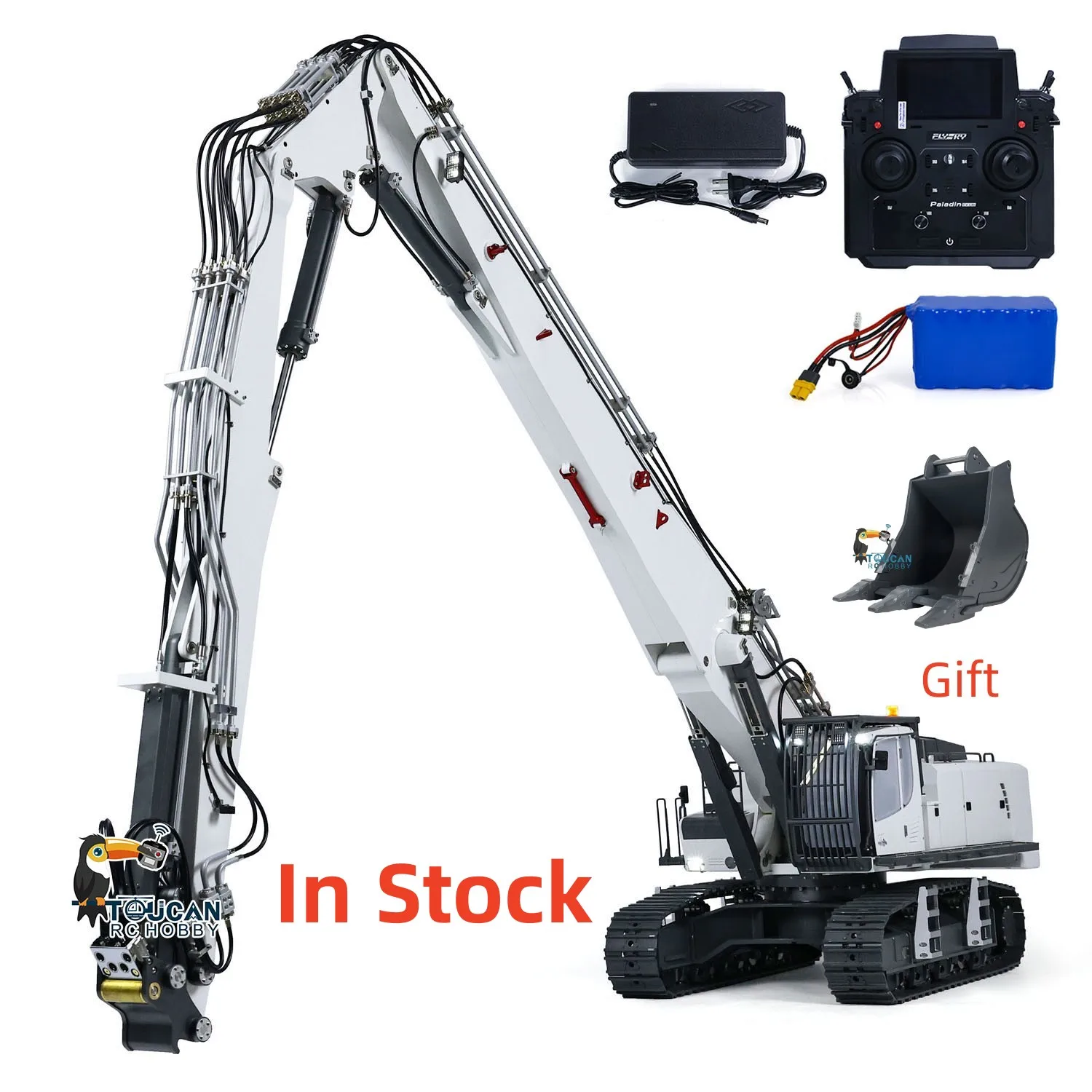 CUT-1-14-Metal-RC-Excavator-K970-300-Controlled-Hydraulic-Demolition ...