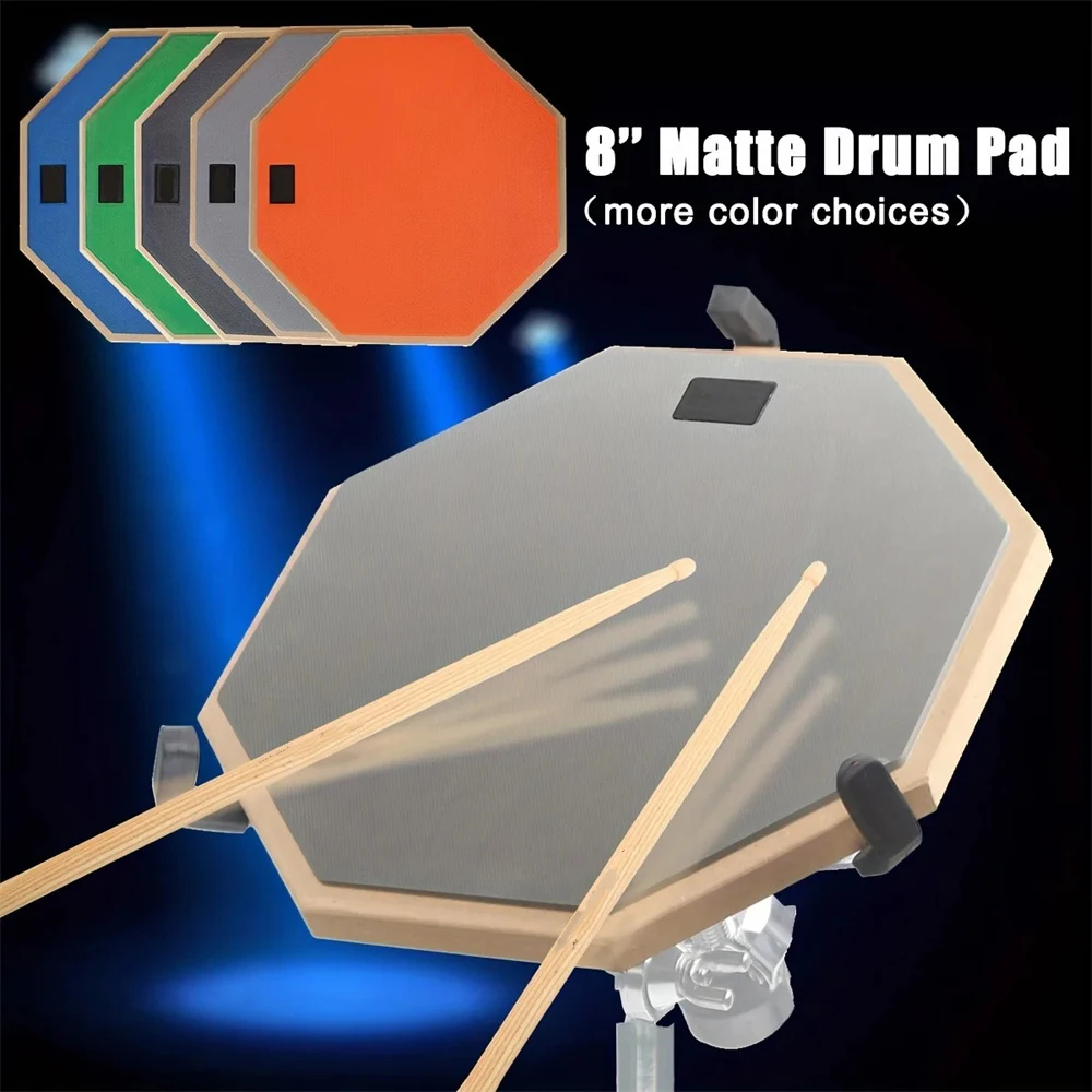 8-In-Snare-Drum-Practice-Pad-For-Drumming-Double-Sided-Silent-Practice ...