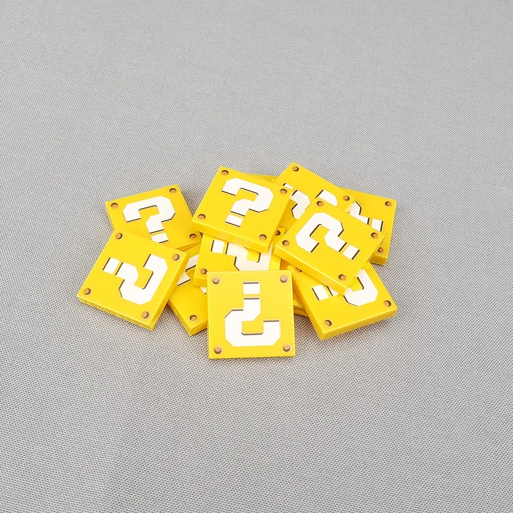 MOC 10PCS 3068 2X2 Question Mark Pattern Building Blocks Light Panel ...