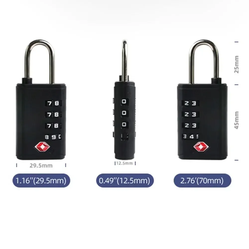 Creative TSA 4 Digit Combination Lock Anti-theft Security Tool Customs ...