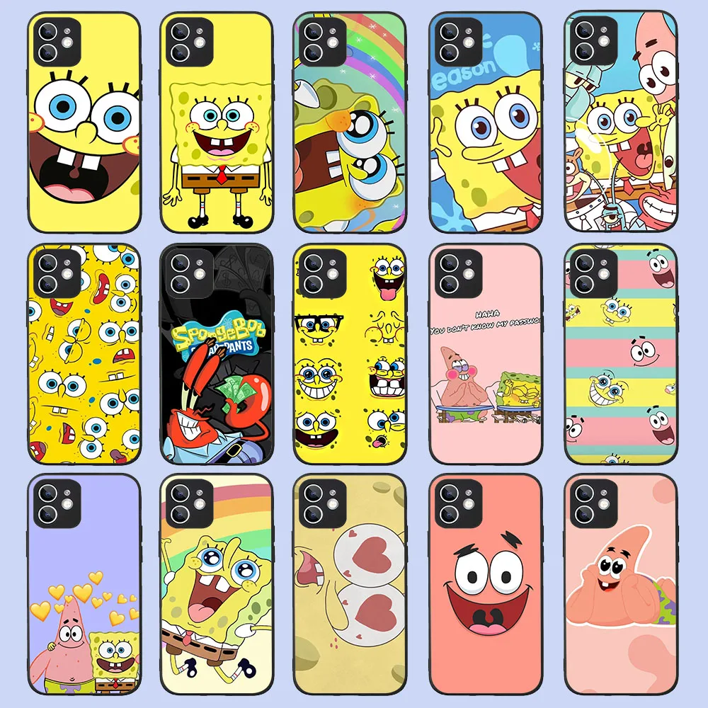 SJ 67 spongebob estojo de silicone para realme c1 c2 c3 c11 c12 c25 c15 ...