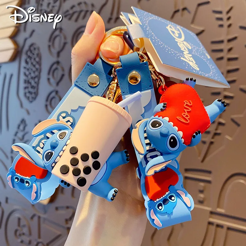 Disney-Stitch-Pendant-Keychain-Cartoon-Cute-Glue-Drop-Doll-Key-Chain ...