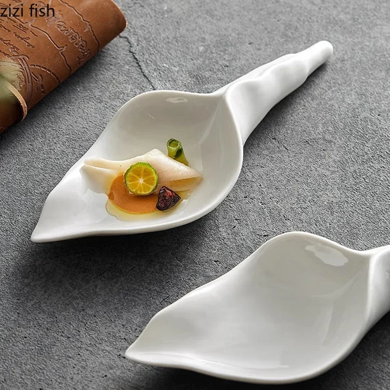 Flower Shaped Ceramic Plate Serving Plate Dessert Plate Sushi Plates ...