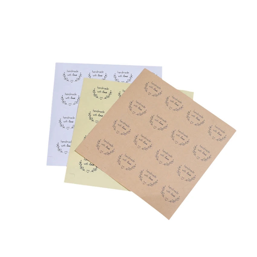160pcs/lot 'handmade With Love' DIY Decorative Round Seal Sticker For ...