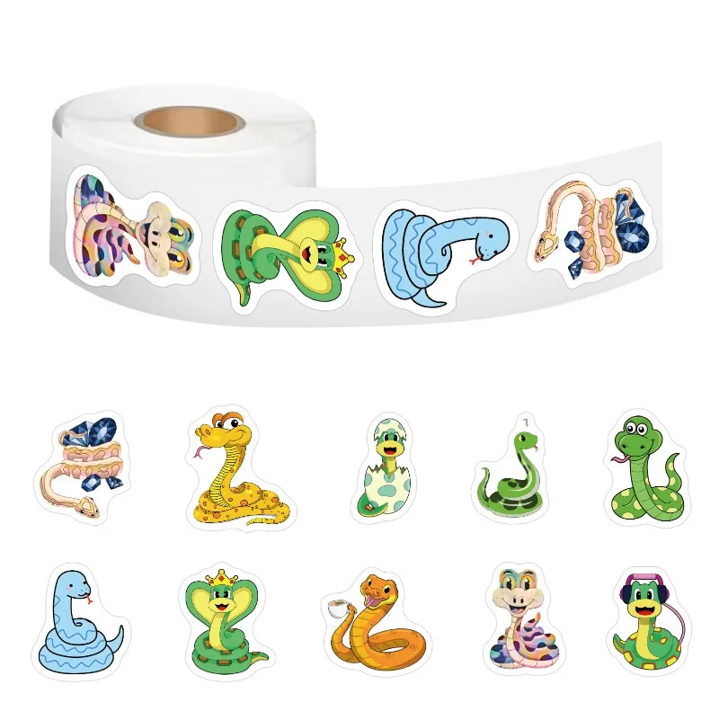 500pcs-Cute-Cartoon-Snek-Snake-Stickers-for-Laptop-Phone-Stationery-Cup ...