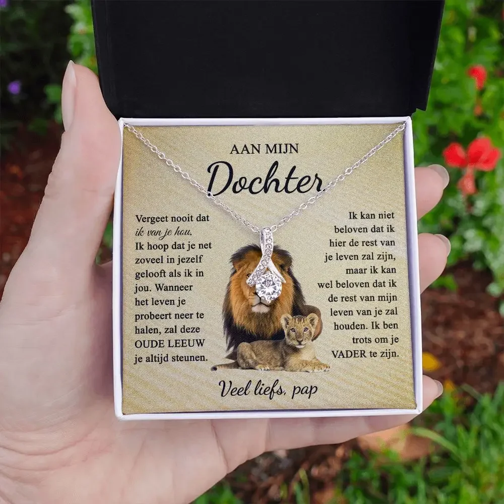 Dutch Daughter Gifts From Dad To My Daughter Lion Dad Christmas Gift ...