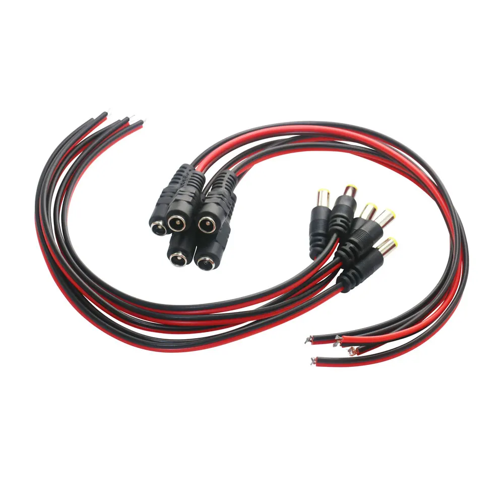 10-20-50PCS-12V-Dc-Male-Female-Jack-Connectors-Cable-Wire-Line-Adapter ...
