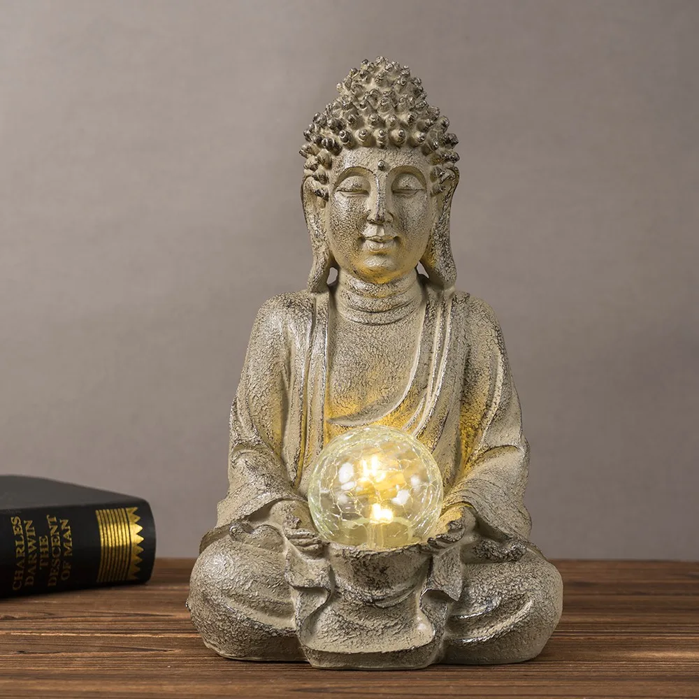 Buddha LED Meditating Sculpture - Touch of Decor