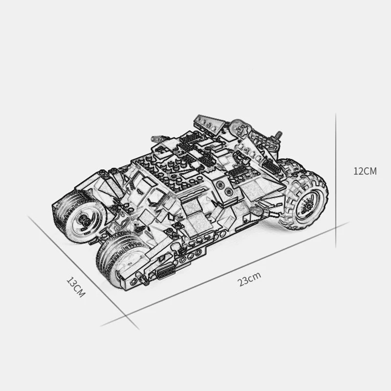 Batmobile Tumbler Blueprints