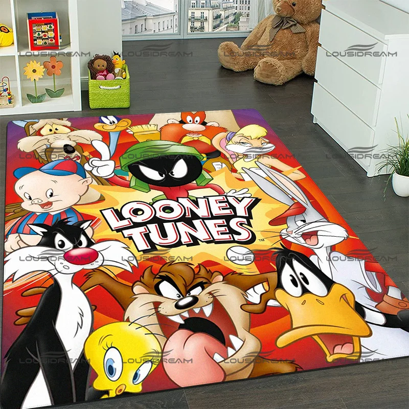 Classic-Funny-Animated-Pattern-Carpet-Square-Flannel-Cartoon-Character ...