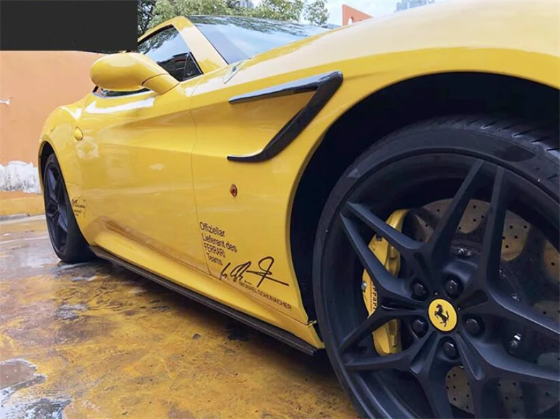 For Ferrari California T 2015-No REAL Carbon Fiber Front Lip Splitters ...