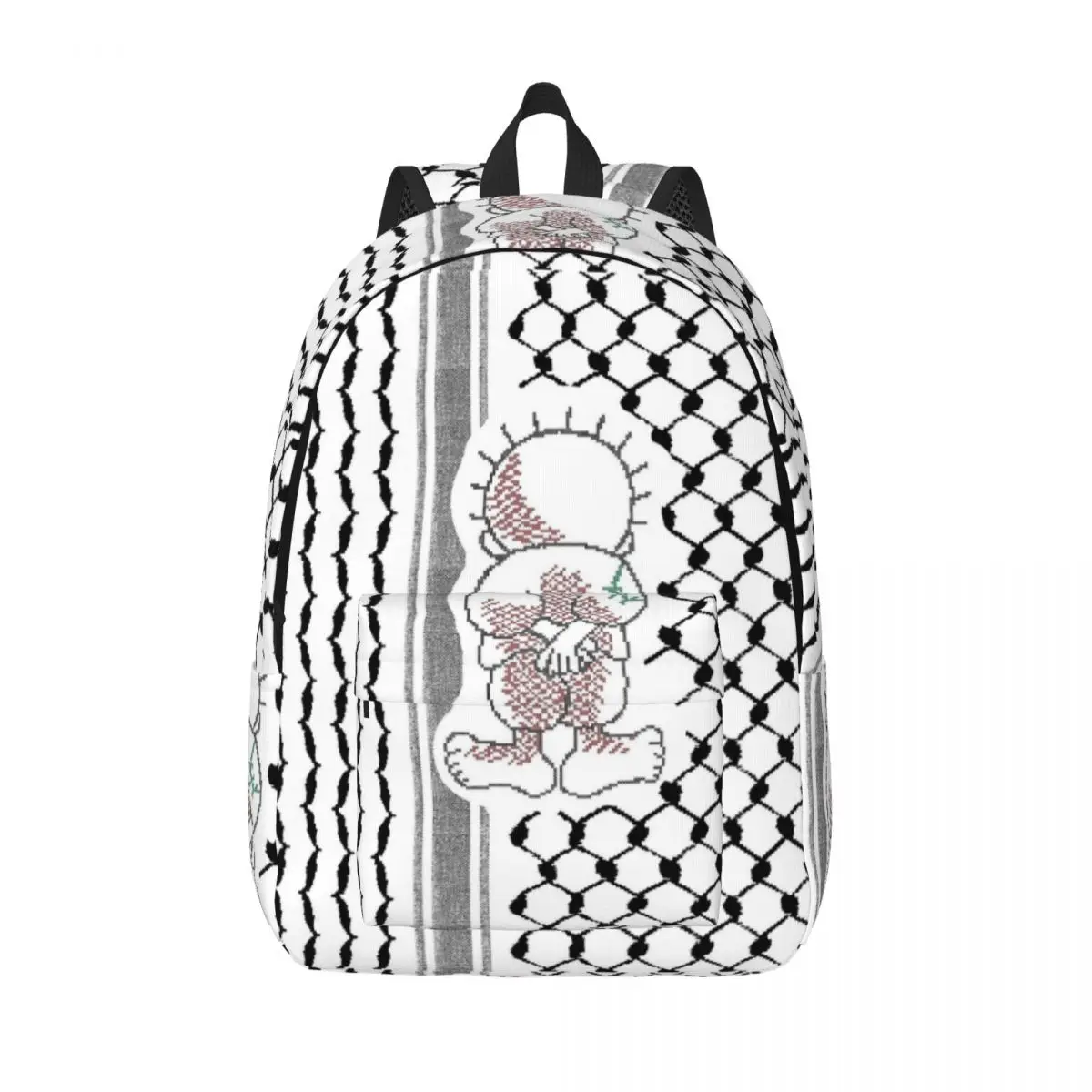 Palestinian-Handalah-Tatreez-Kufiya-Teenage-Backpack-Outdoor-Student ...