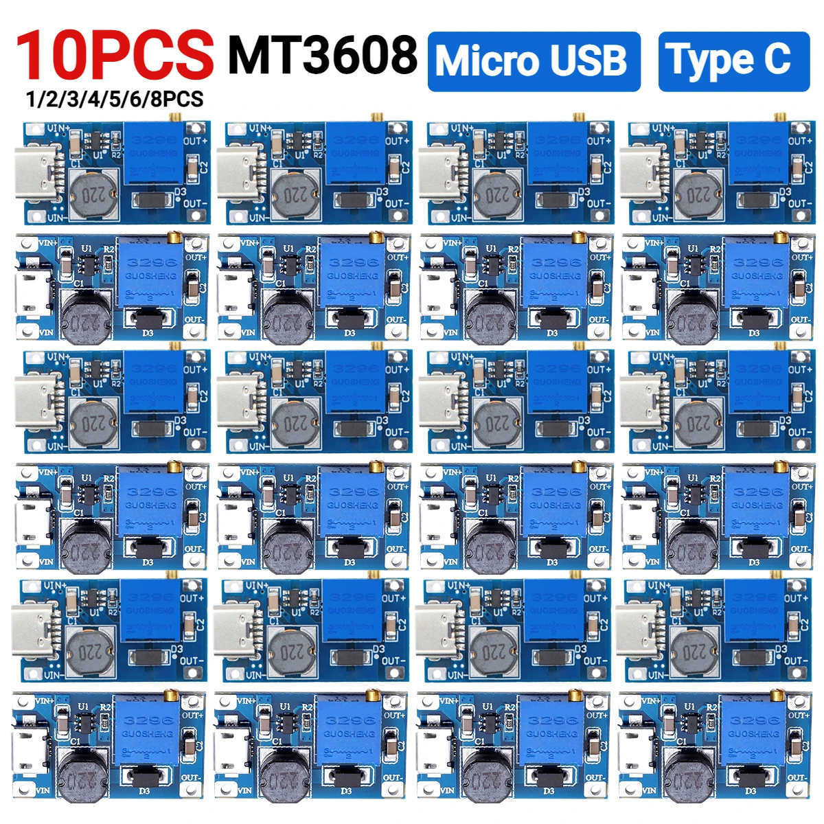Módulo de fuente de alimentación de refuerzo para Arduino, módulo de ...