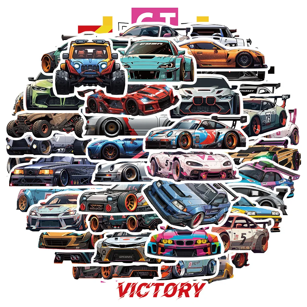 10/30/50pcs GTR Car Styling JDM Modification Graffiti Stickers For ...