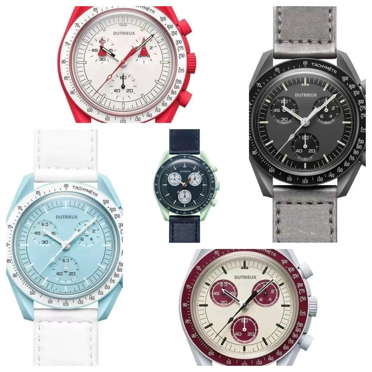 AAA Moons Saturn Luxury Quarz Watch for Men Original Nylon Mercury ...