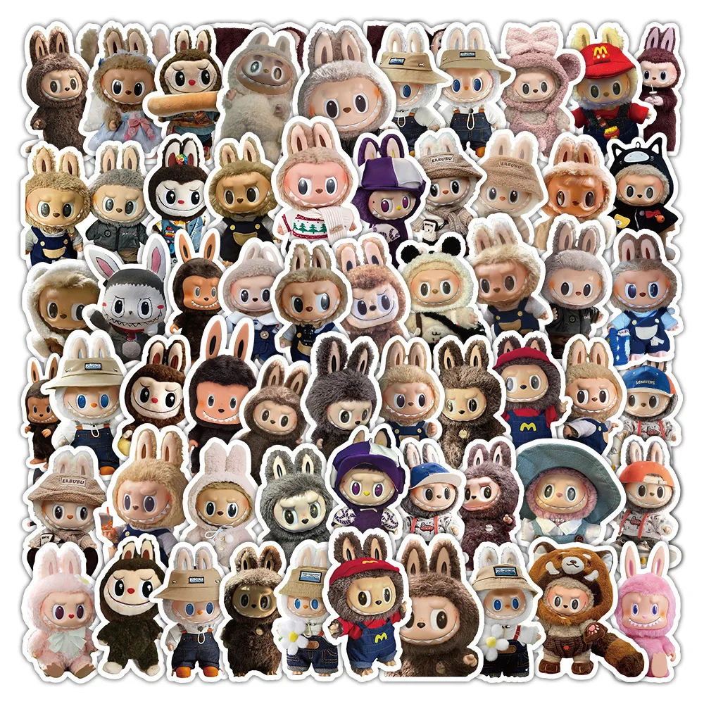 10-30-62PCS-Cute-Labubu-Doll-Stickers-Cartoon-Originality-Decoration ...