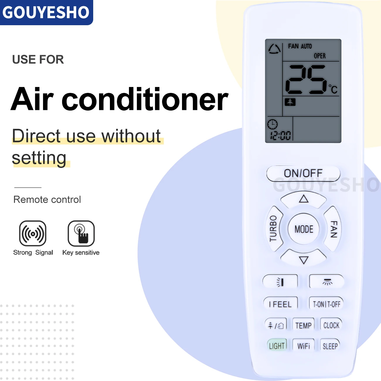 New-Replacement-YAP1F7-For-GREE-AC-A-C-Air-Conditioner-Remote-Control ...