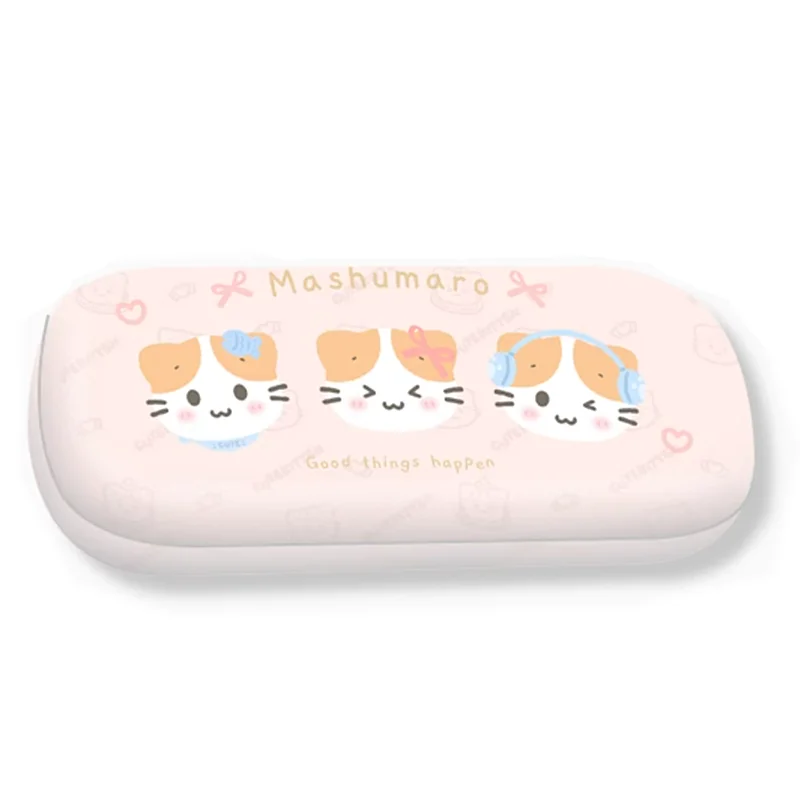 New Cute Masyumaro Fluffy Fuwa Nyanko Cat Girls Women PU Glasses Box ...