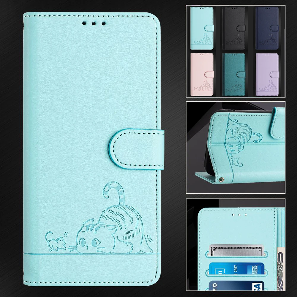 Cases-for-OPPO-Reno-11-11F-10-Pro-Case-Cover-coque-Flip-Wallet-Phone ...