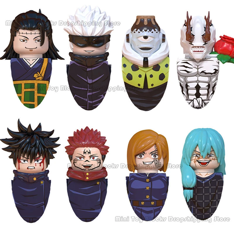 WM6139 Jujutsu Kaisen Building Blocks Anime Bricks Itadori Yuji Megumi ...