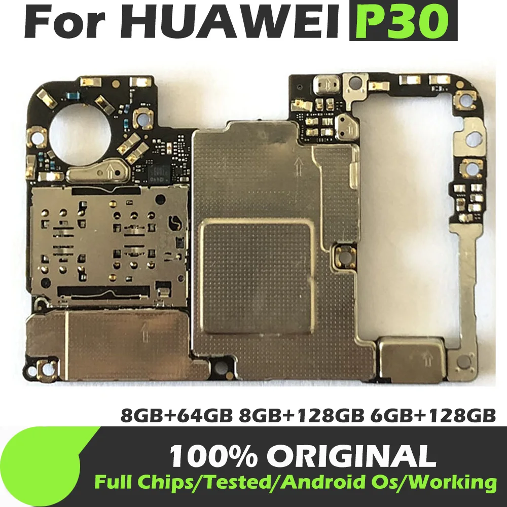 Original Unlocked For HuaWei P30 Motherboard with Part of Camera 64GB ...