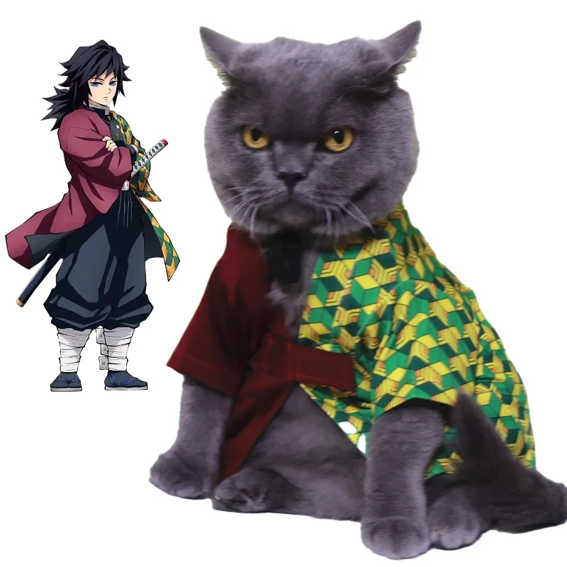 Tomioka Giyuu-ropa de Cosplay para mascotas, disfraz para fiesta de ...