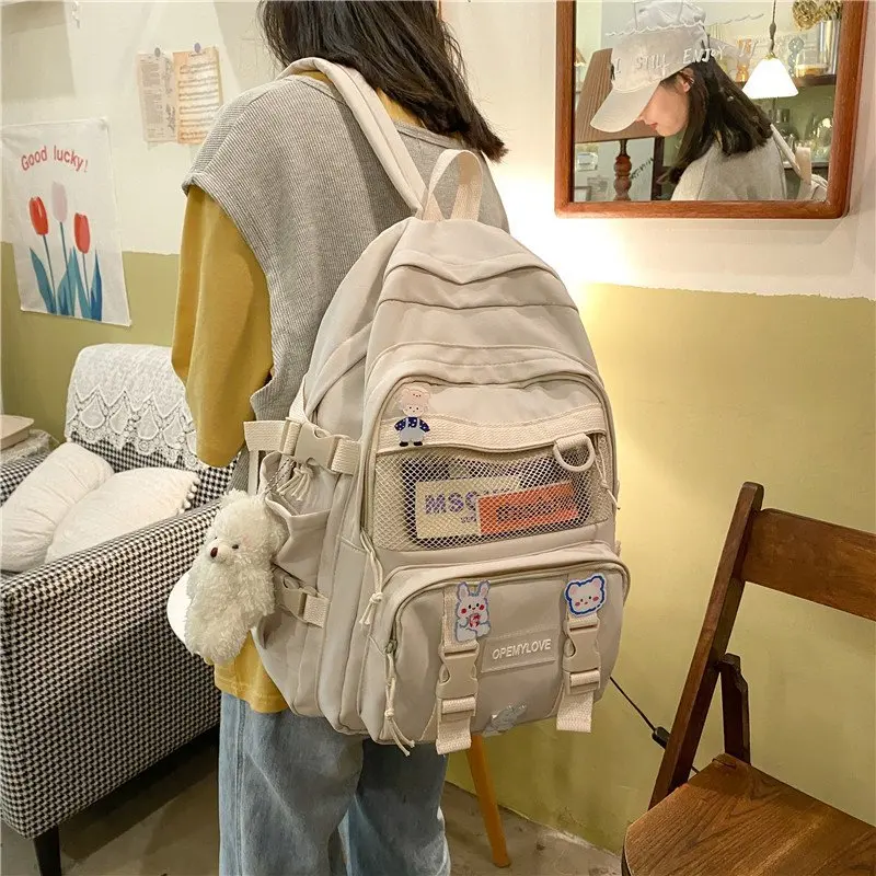 Black Canvas Backpacks For Girls