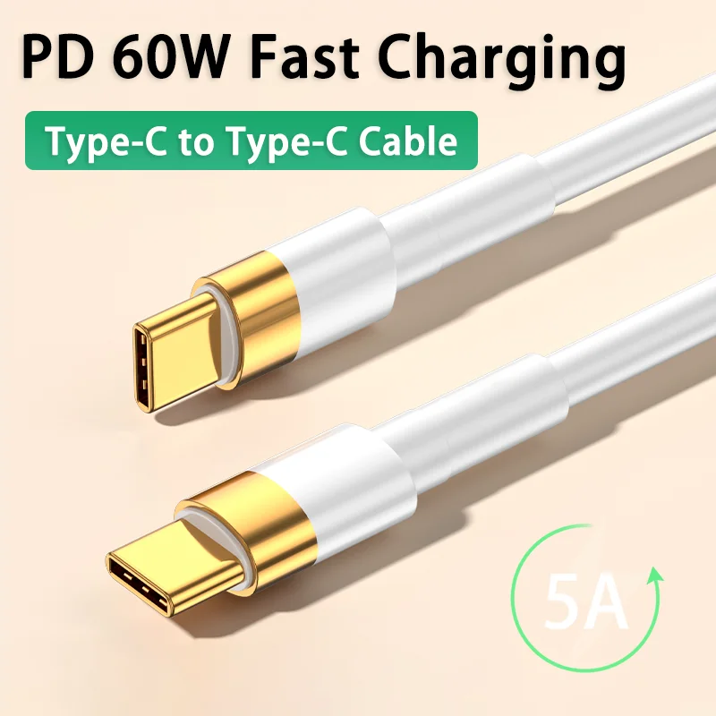 60W-5A-Fast-Charging-Type-C-to-Type-C-Cable-for-Samsung-Xiaomi-Redmi ...