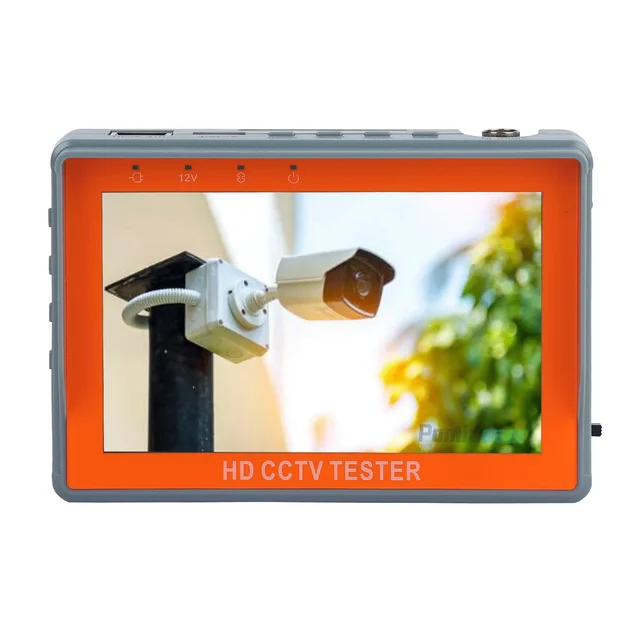 CCTV Tester IV5 8MP 12V1A AHD TVI CVI 5'' Monitor Security PTZ Support ...