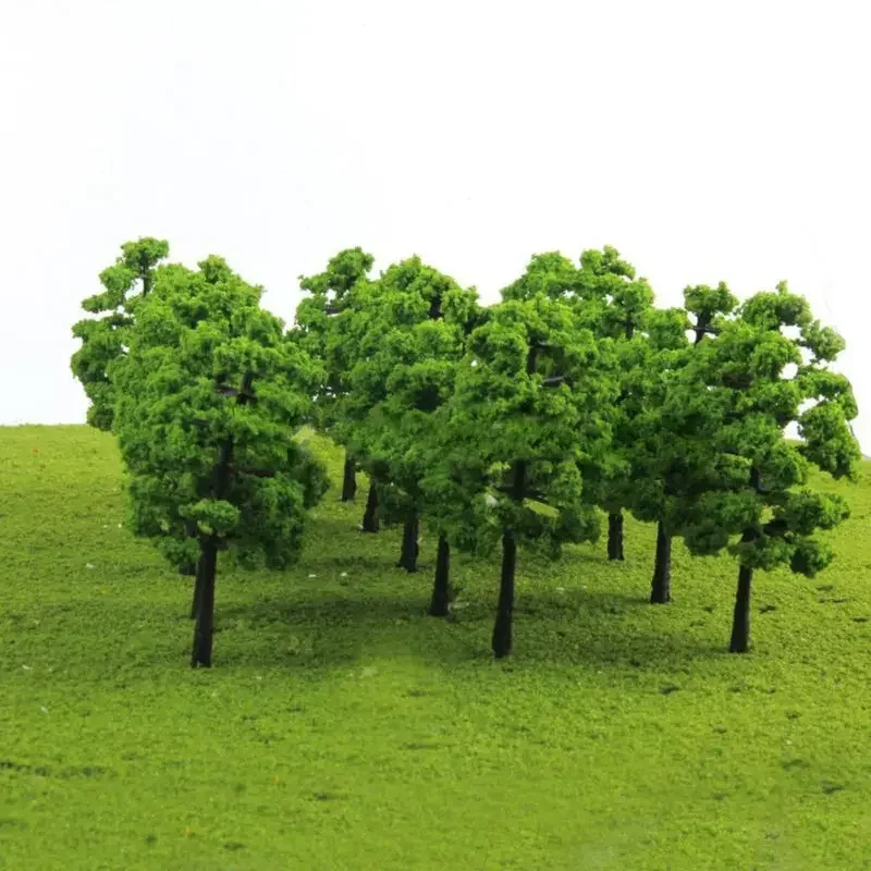 20pcs-7cm-HO-OO-Scale-Model-Trees-Train-Railroad-Layout-Diorama-Wargame ...