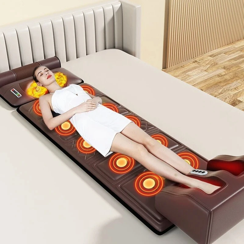 Electric Massage Mattress Vibrating Heating Infrared Massager Kneading ...