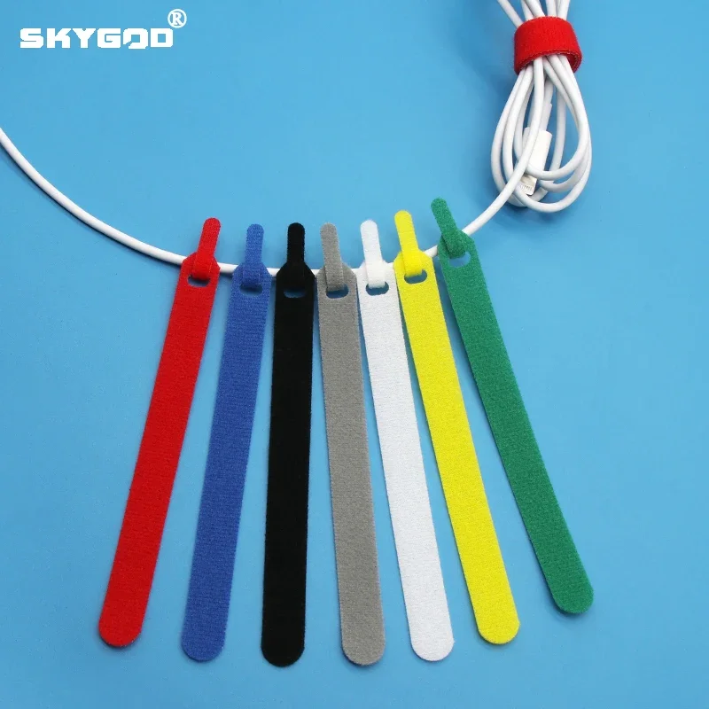 200mm-Self-adhesive-Nylon-Magic-Tape-Backless-Data-Line-Strap-Colorful ...