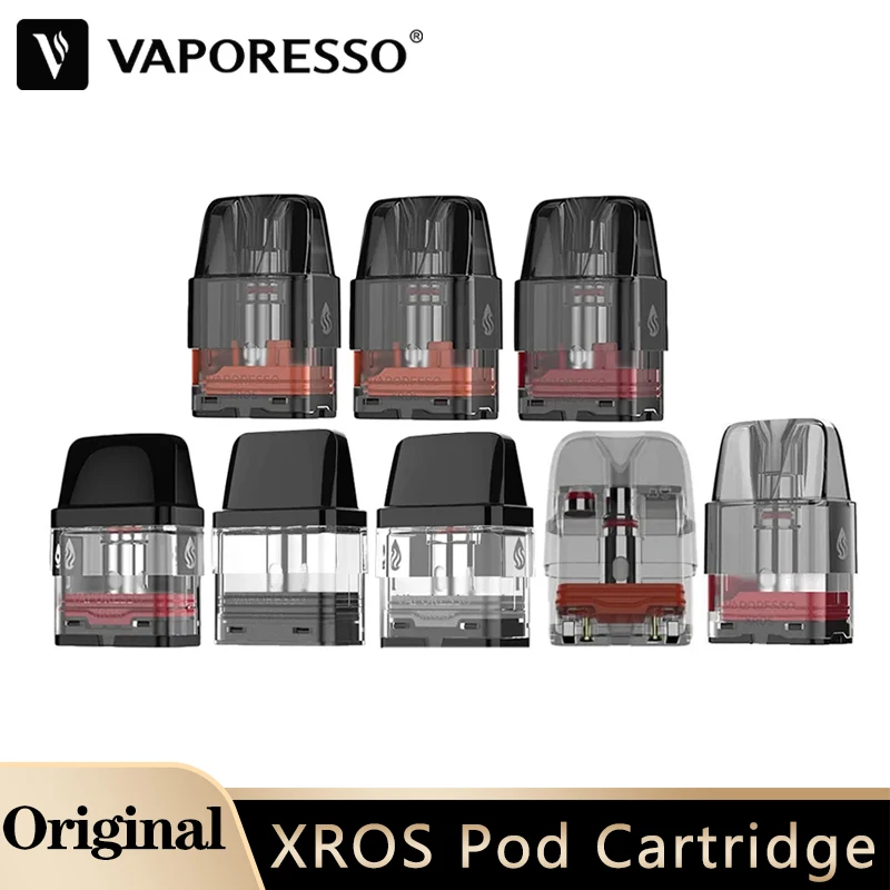 Original Vaporesso XROS Pod Cartridge 3ml Mesh 0.7/0.6/0.8ohm &2ml 1.2 ...