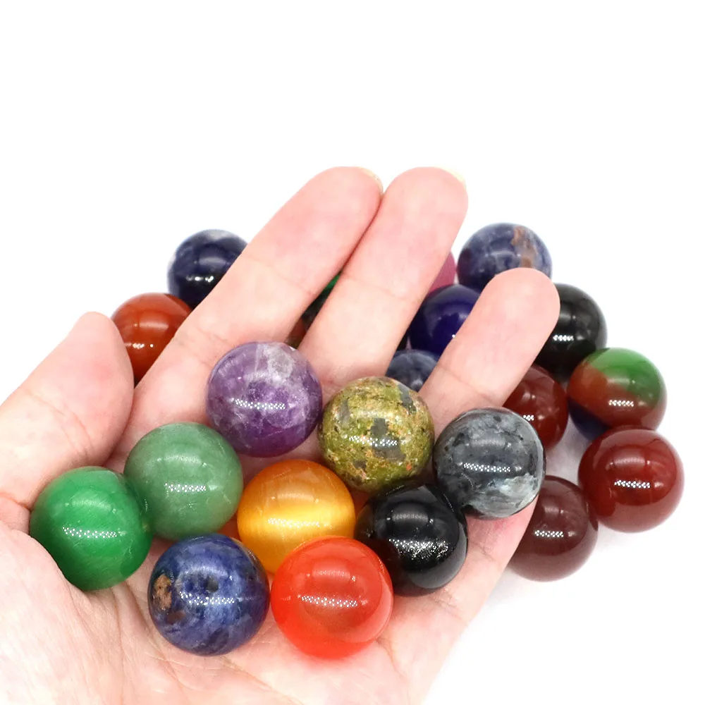 20mm-Non-Porous-Round-Bead-Natural-Stone-Sphere-Mini-Gemstone-Healing ...