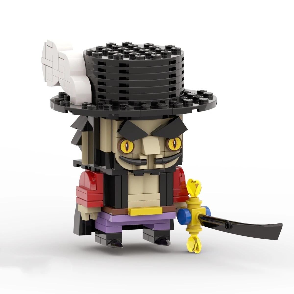 ABS Plastic Dracule Mihawk BRICKHEADZ Building Blocks Mini Action ...