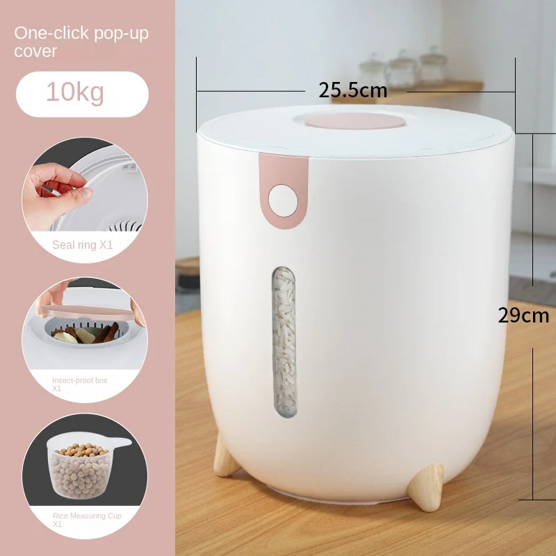 5kg-10kg-Rice-Bucket-Kitchen-Household-Rice-Bucket-Storage-Sealed ...