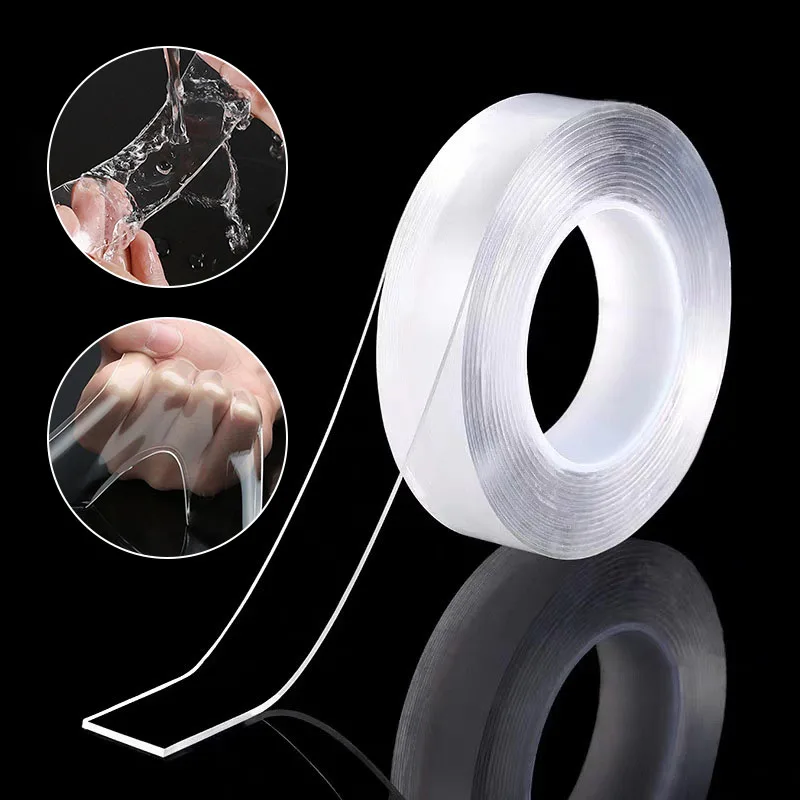 1-2-3-5m-Nano-Tape-Double-Sided-Tape-Transparent-Reusable-Waterproof ...