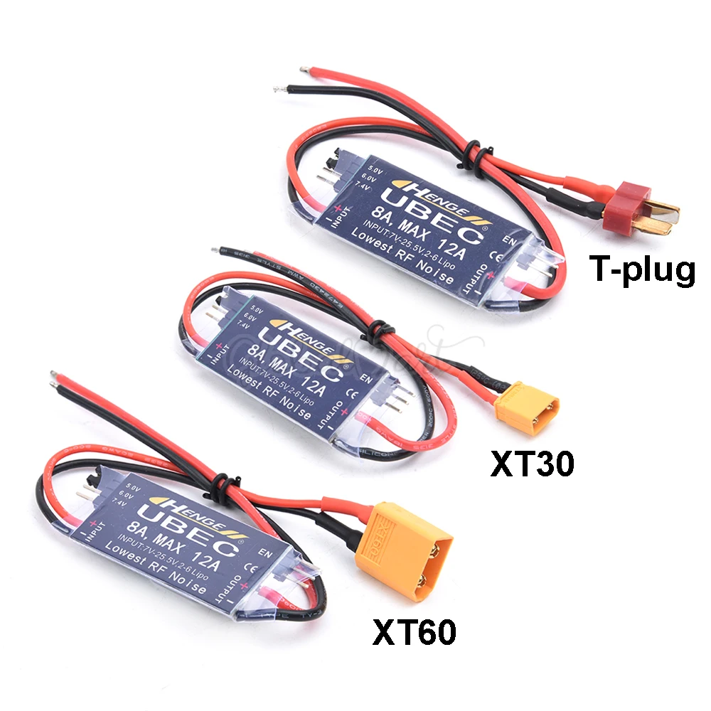 HENGE 8A UBEC 출력 5V / 6V 6A / 8A 최대 12A 인포트 7V 25.5V 2 6S Lipo / 6 16 셀 ...