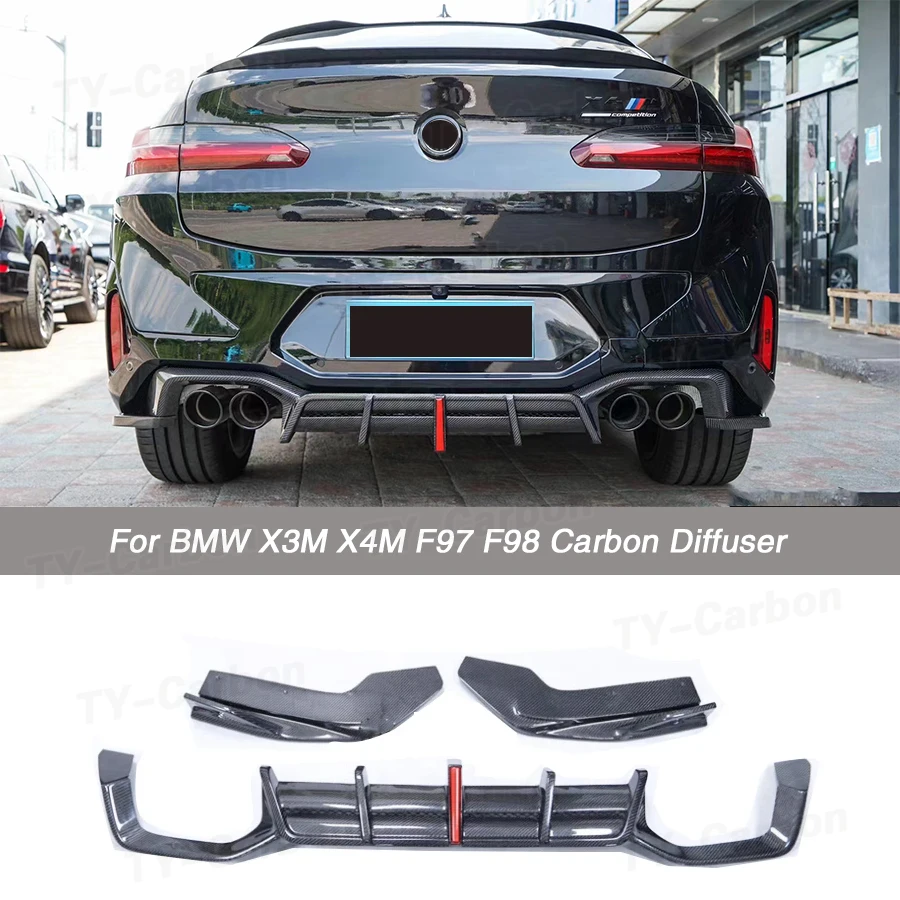 Rear-Bumper-Diffuser-Side-Splitters-With-Light-for-BMW-X3M-F97-X4M-F98 ...