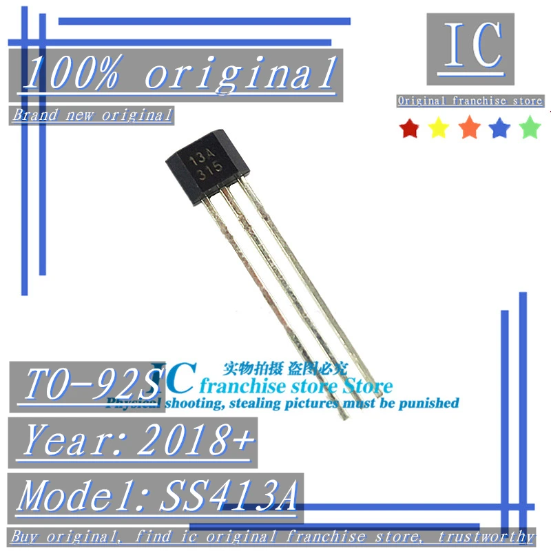 2018+100% Brand new original 10PCS SS413A TO 92S 13A Hall sensor ...