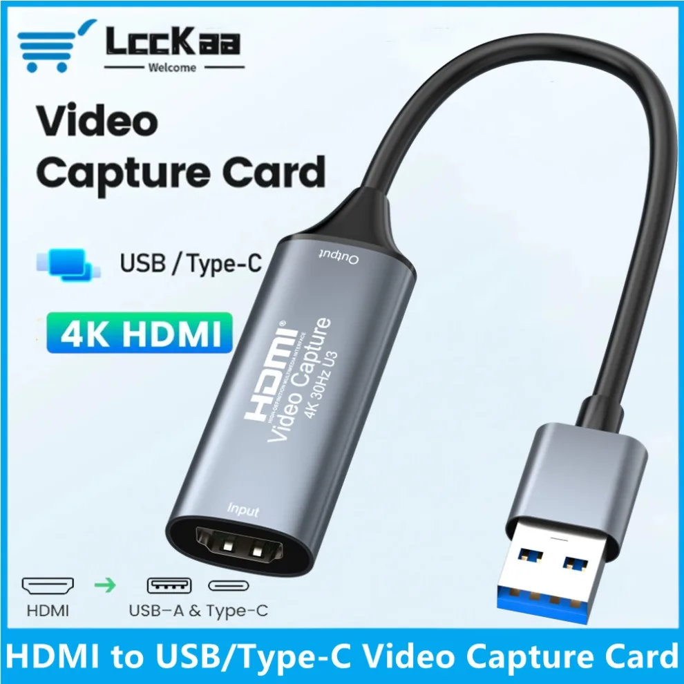 Tarjeta-de-captura-de-v-deo-4K-USB-3-0-tipo-C-grabador-compatible-con ...