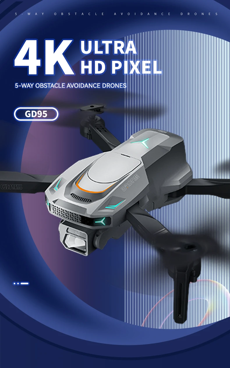 2024 GD95 Pro Max Drone - 8K HD Dual Camera Brushless Motors GPS Smart – RCDrone