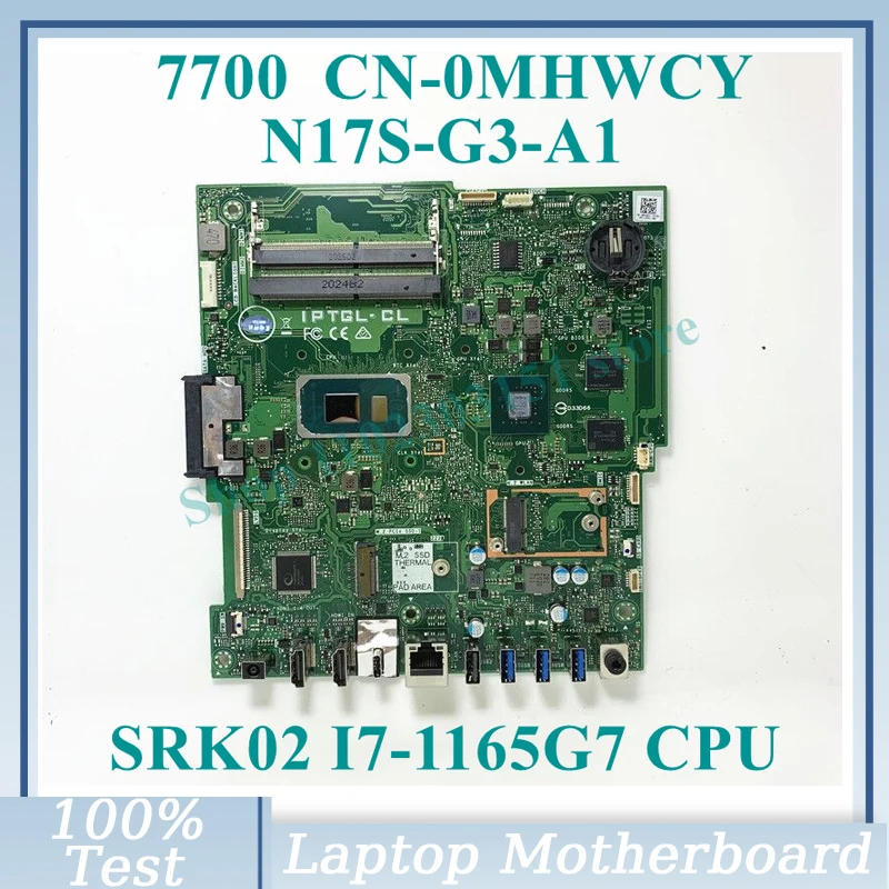 CN 0MHWCY 0MHWCY MHWCY W/SRK02 I7 1165G7 CPU Mainboard N17S G3 A1 For ...