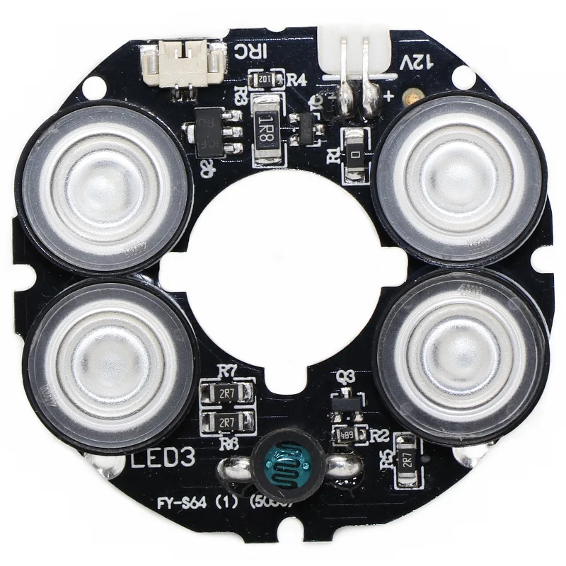 45 Degrees Cctv Accessories Infrared Light 4 Pcs Array Ir Led Board For