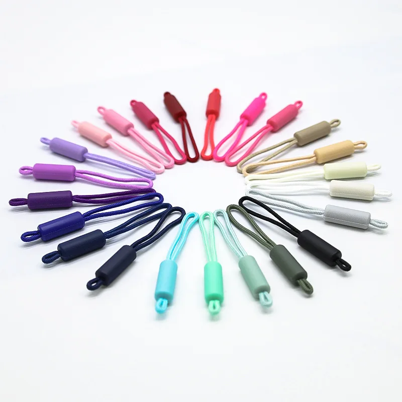 10PCS TPU Zipper Pull Puller End Fit Rope Tag Fixer Zip Cord Travel Bag ...