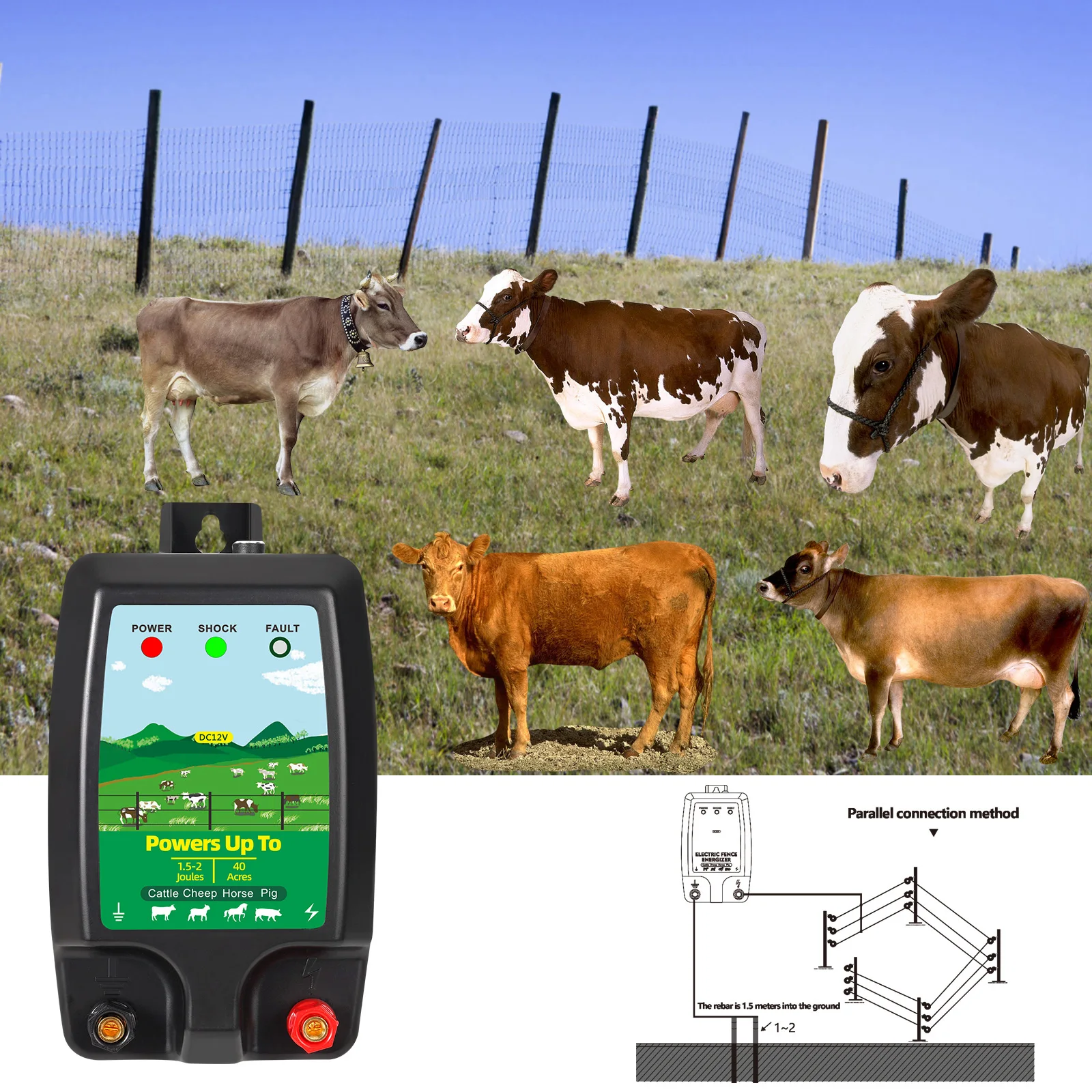 10KM-Ranch-Fence-Energizer-for-Livestock-High-Voltage-Controller-for ...