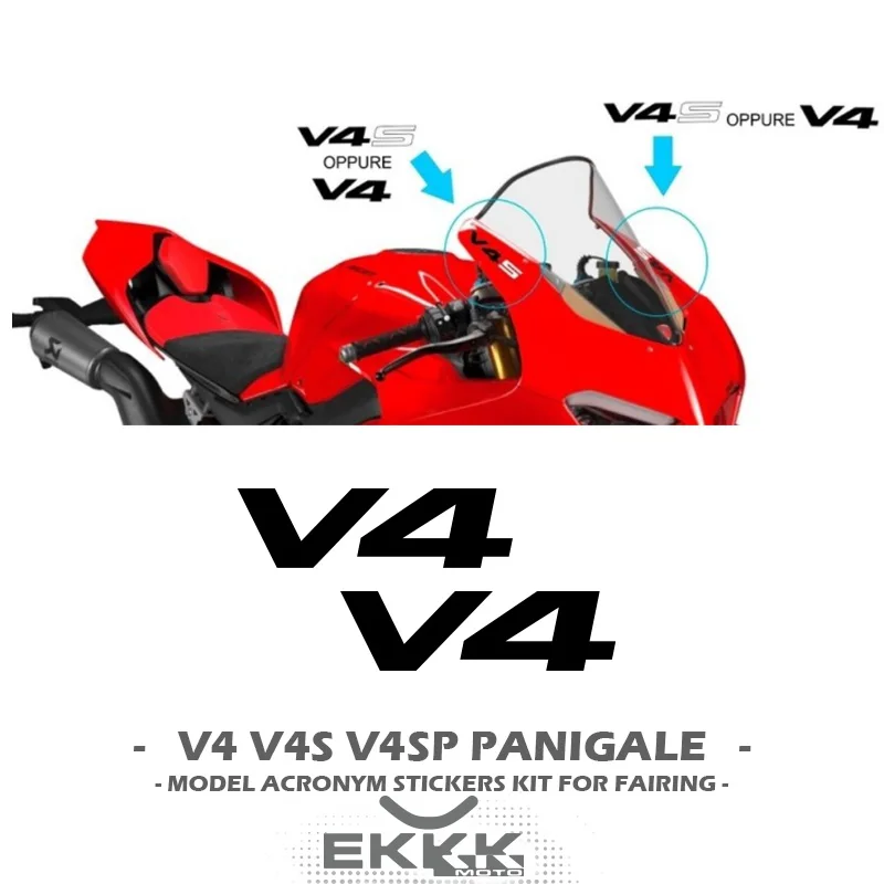 For DUCATI Panigale V4 V4S V4SP 110*18 Mm Head Shell Decal Sticker ...