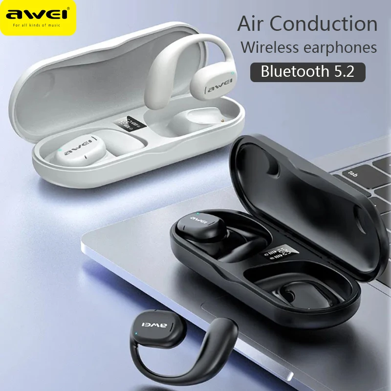 Awei T69 Air Conduction Bluetooth 5.2 Earphones Wireless Headphones ...